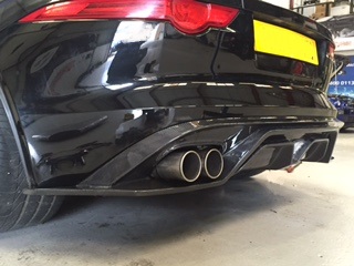 Jaguar F Type Carbon Fibre Rear Diffuser V8