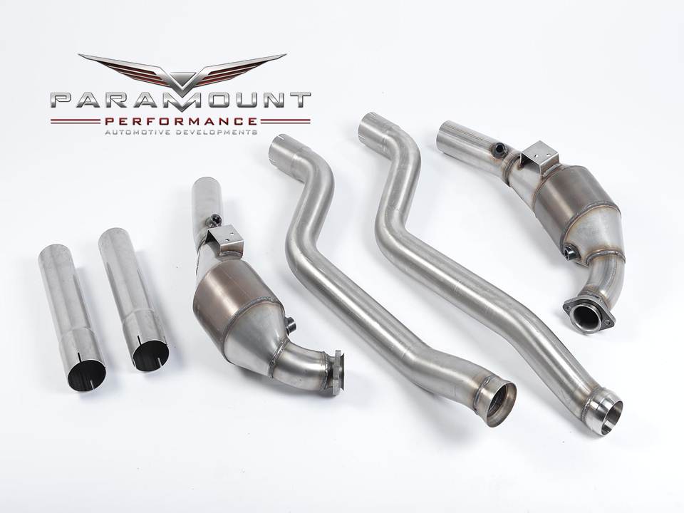 Mercedes C63 AMG Catalytic Converters - Milltek - Paramount